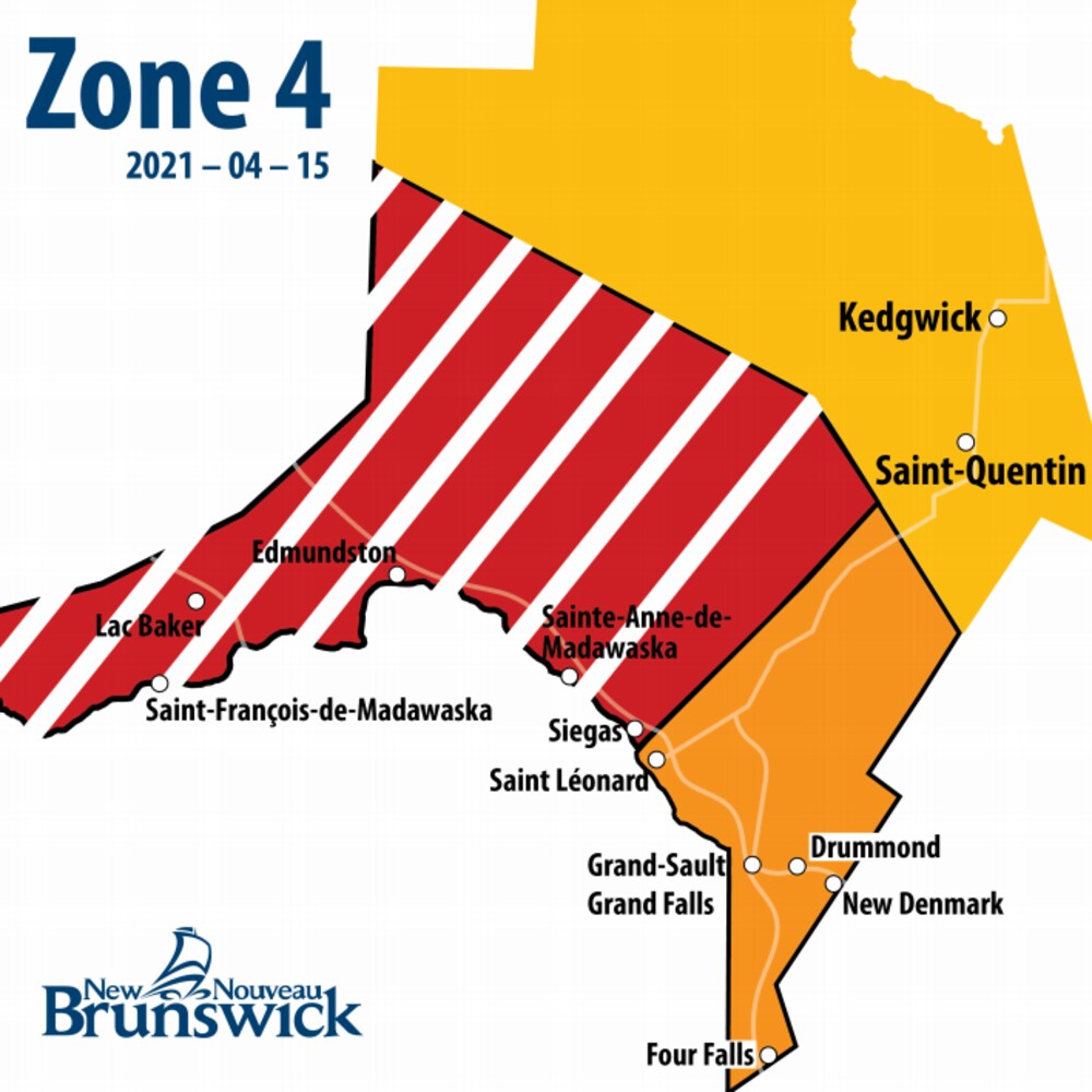 Grand-Sault passe en orange, le confinement est prolongé à Edmundston ...