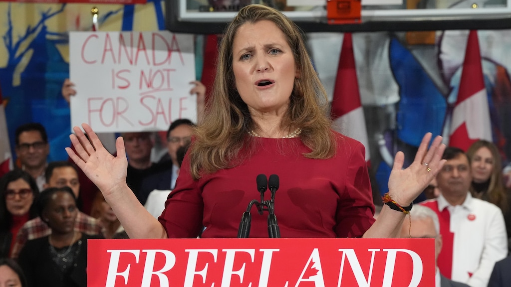 La candidata liberal Chrystia Freeland está lista para enfrentarse a ...