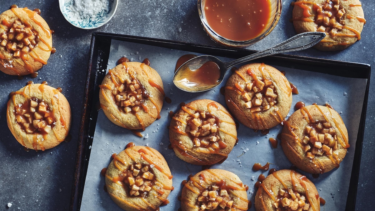 Biscuits aux pommes et au caramel | Mordu