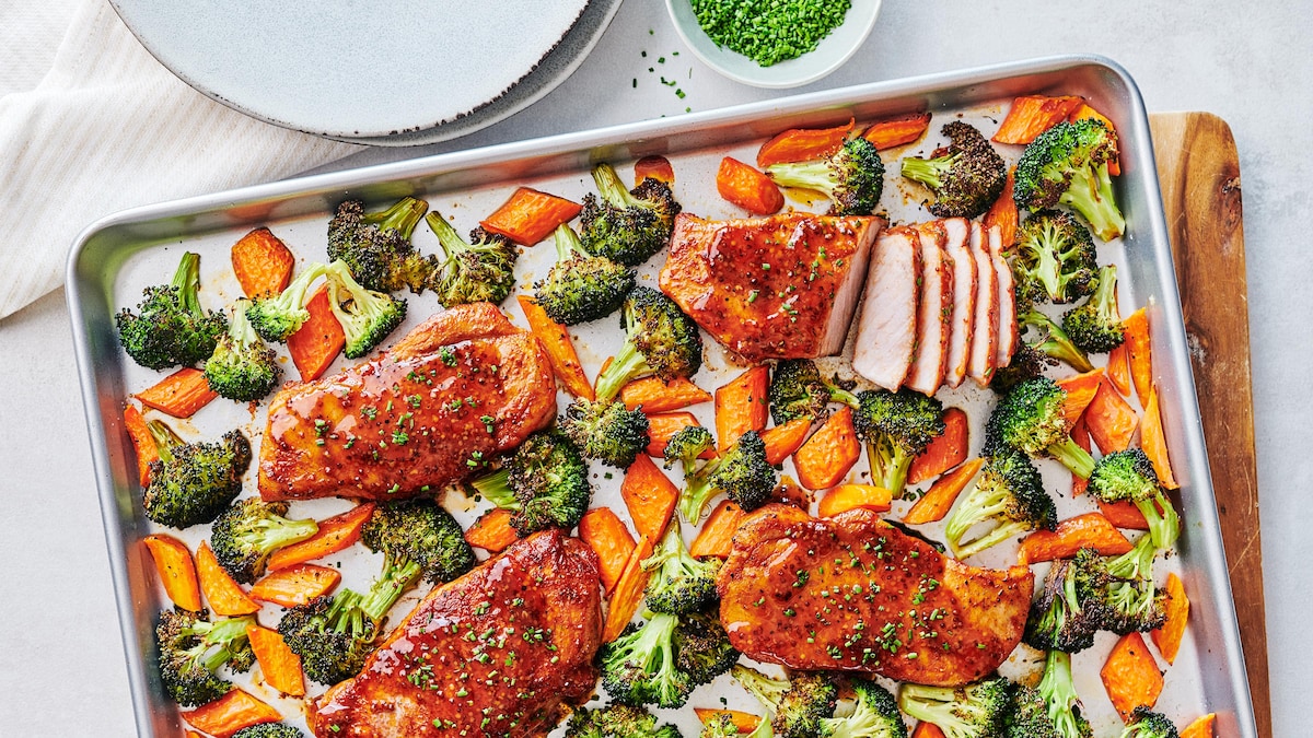 Côtelettes de porc au four | La cuisine d'Isabelle et Ricardo