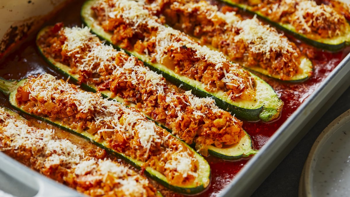 Courgettes farcies à l’italienne | Savourer x Mordu