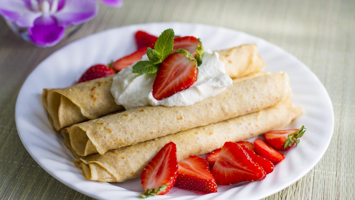 Crêpes aux fraises | Mordu