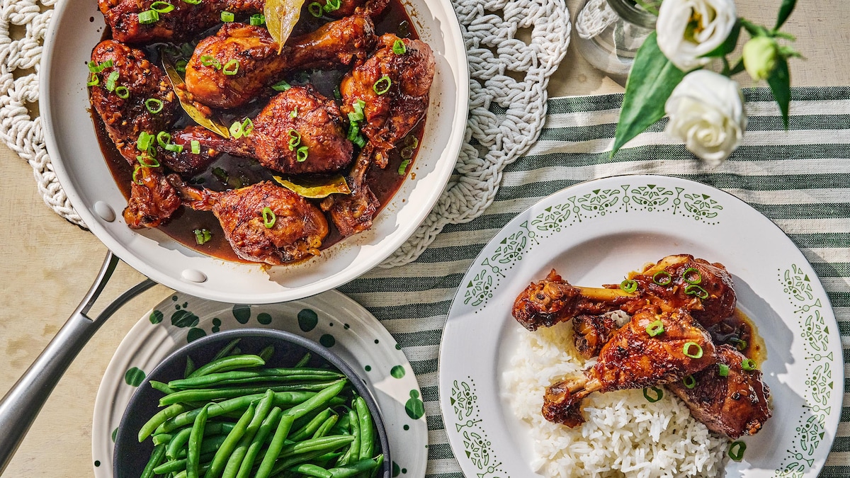 Pilons de poulet à la philippine (abodo) | La cuisine d'Isabelle et Ricardo