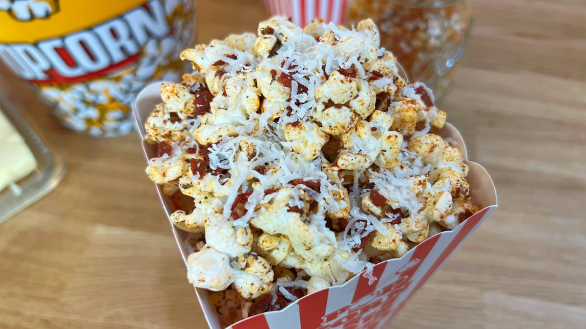 Popcorn à la pizza | Mordu