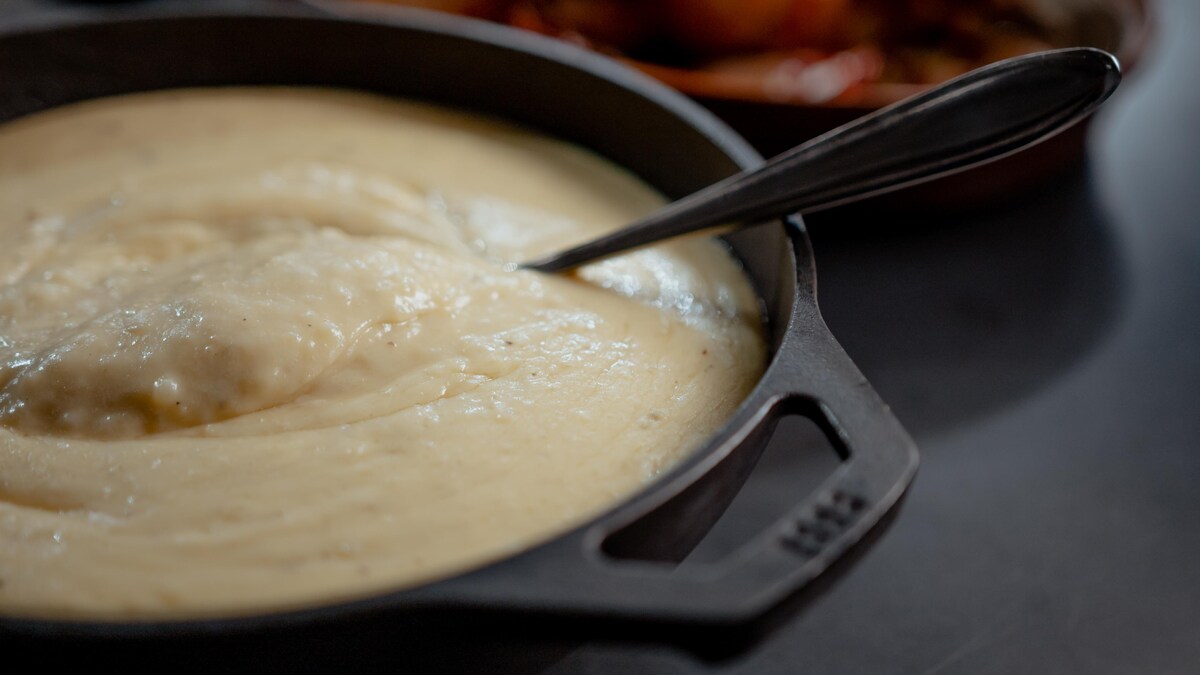 Purée de pommes de terre et échalotes confites | Mordu