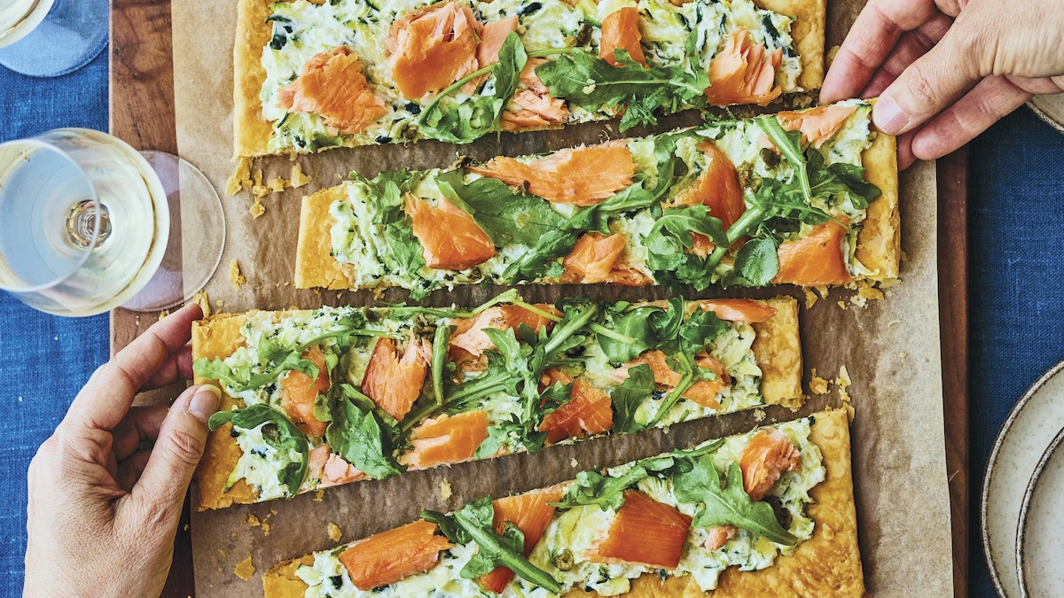 Tarte fine au saumon fumé | Savourer x Mordu