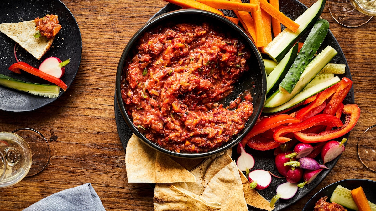 Tartinade de haricots rouges aux tomates rôties | Savourer x Mordu