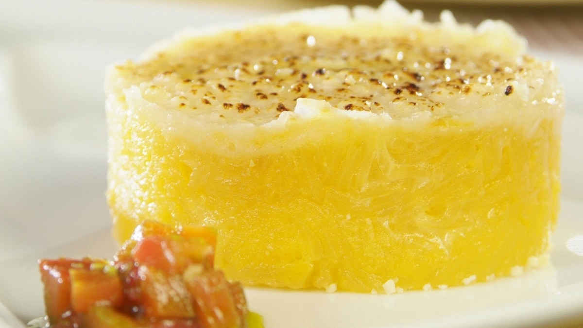 Timbales de courge spaghetti et parmigiano reggiano | Mordu