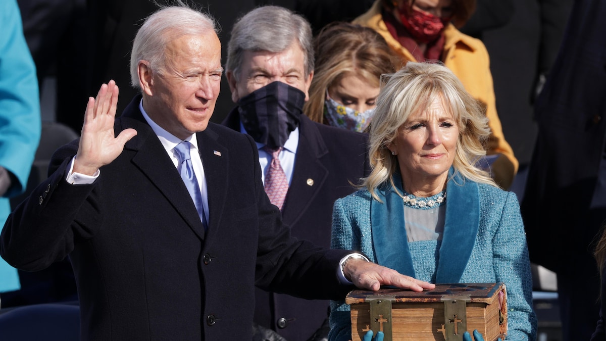 Jour de l’assermentation du 46e président des États-Unis, Joe Biden ...