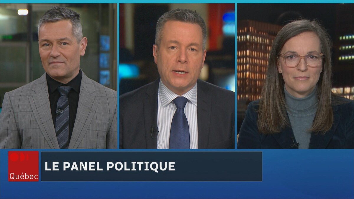 Panel politique du jeudi au Téléjournal Québec avec Sébastien Bovet et ...