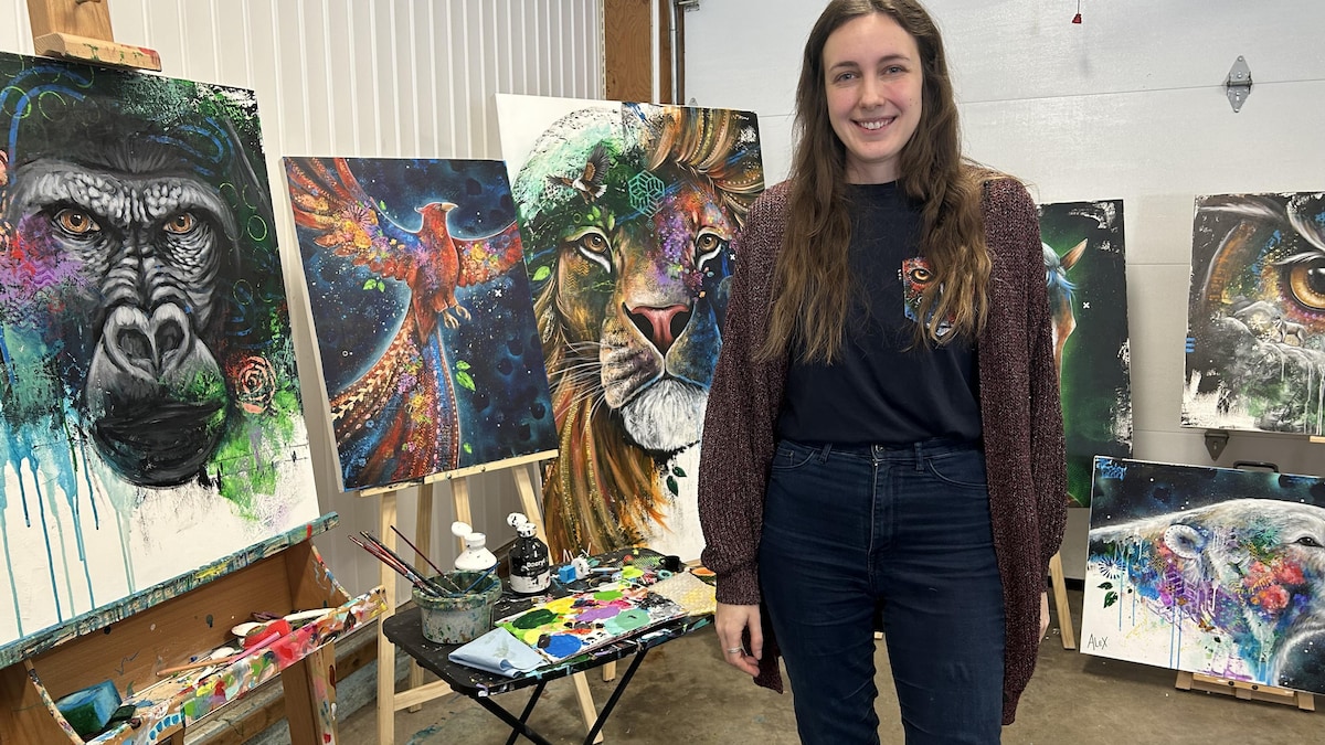 Les peintures d'Alexandra Demers s'emparent de la toile | Le ...