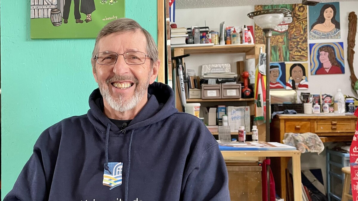 Marc Beaudry raconte le Voyageur avec des toiles et des couleurs ...