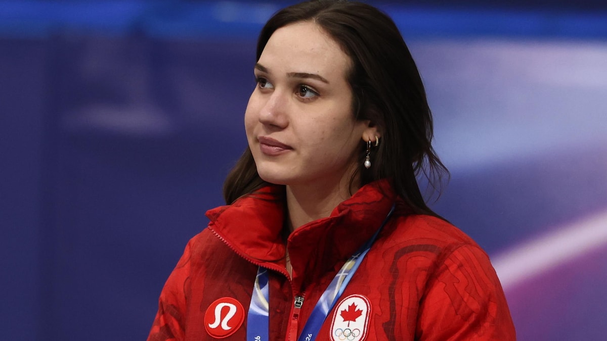 « Surréaliste » : Courtney Sarault fière de sa médaille | ICI Télé ...