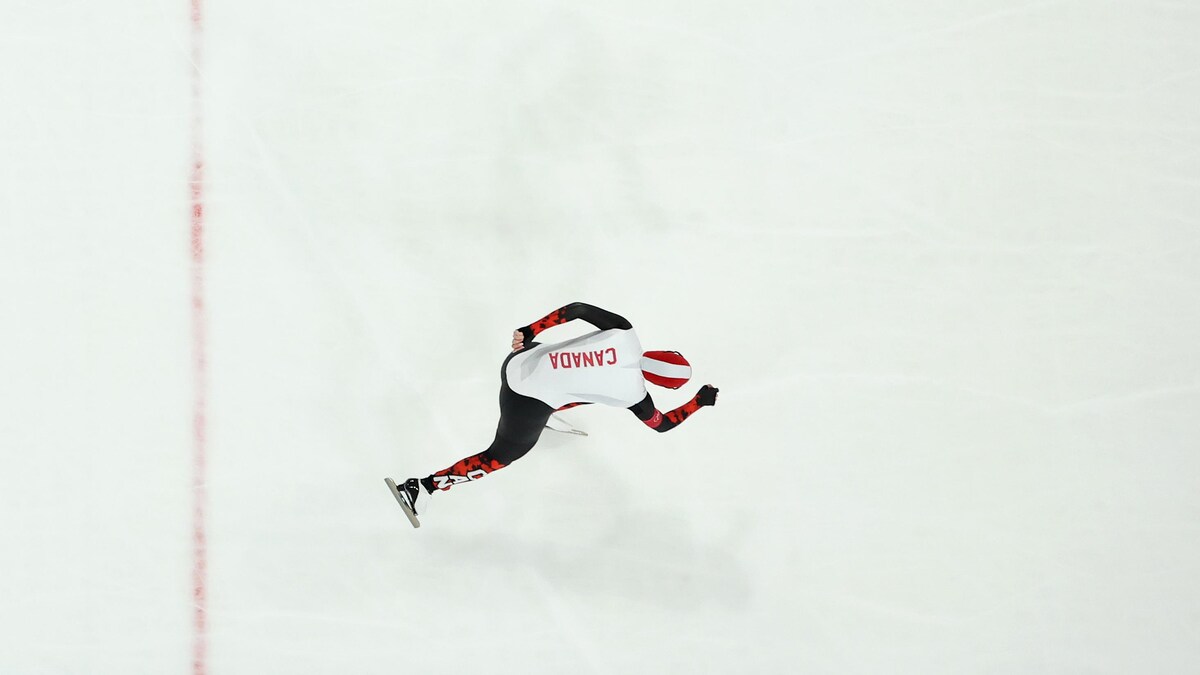 Première course olympique pour Béatrice Lamarche | ICI Télé | Radio-Canada