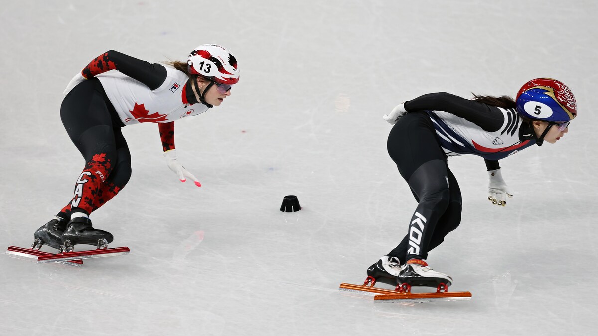 Kim Boutin passe en quarts de finale au 1000 m | ICI Télé | Radio-Canada