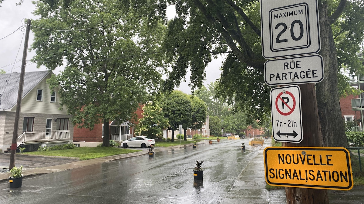 Une rue partagée réjouit ses usagers à Sherbrooke | Le téléjournal Estrie