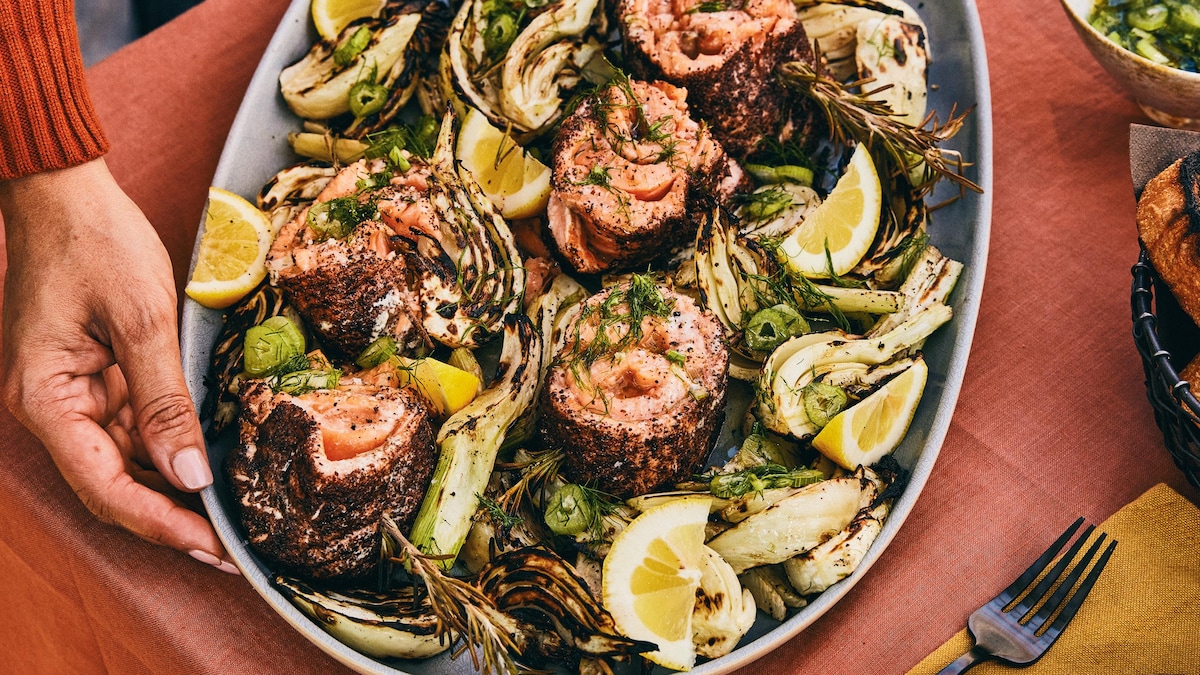 Tournedos de saumon au sumac et fenouil grillé | La cuisine d'Isabelle ...