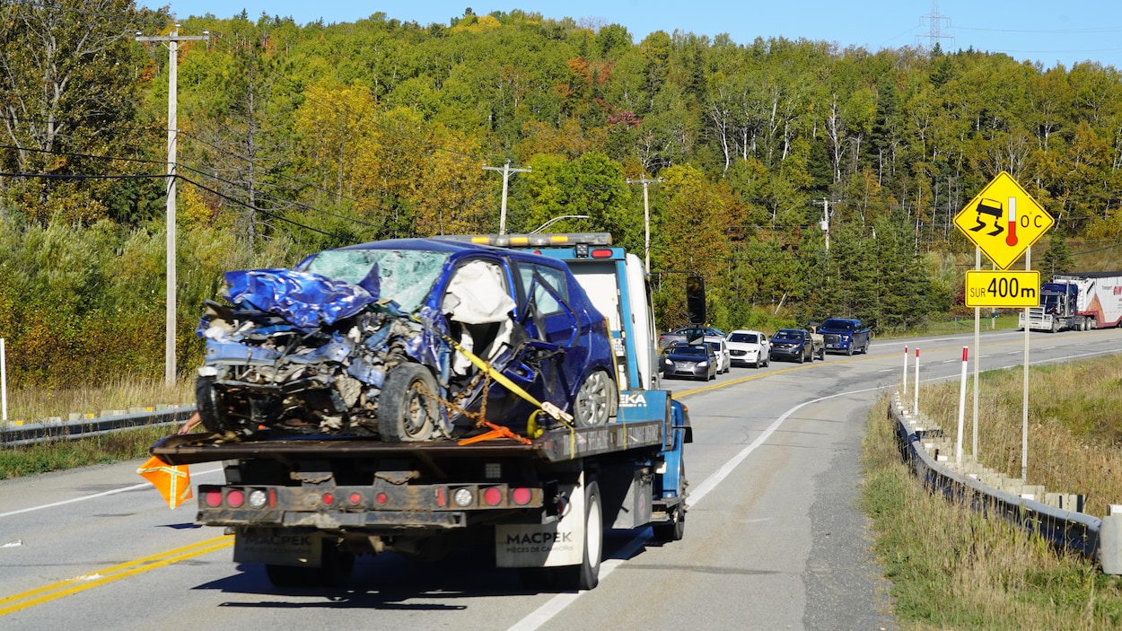 Collision sur la route des Pionniers à Rimouski | Radio-Canada.ca