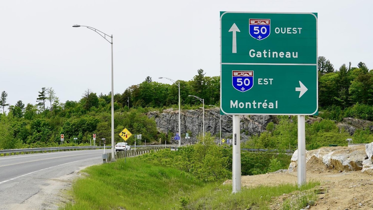 Des travaux sur la 50 et la 105 en pleine rentrée d’automne | Radio-Canada