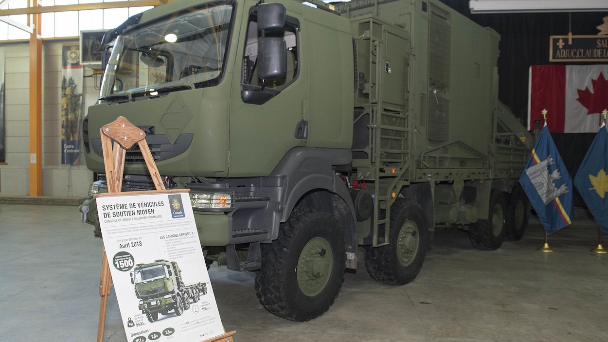 La base militaire de Valcartier fait le plein de camions neufs | Radio ...