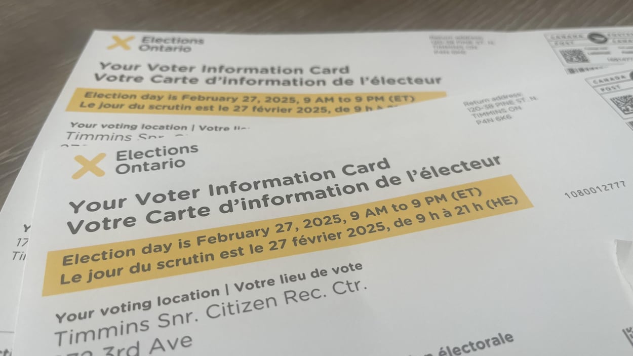 Élections Ontario se défend au sujet des cartes d’électeur toujours pas ...