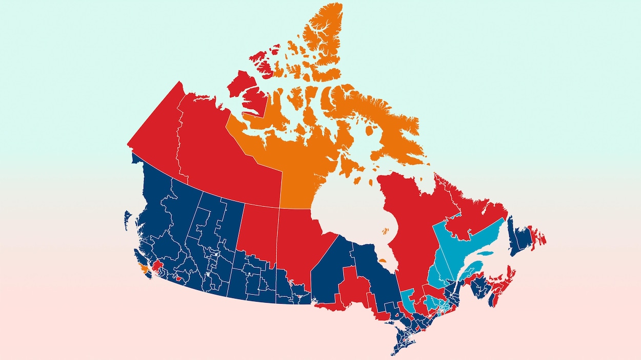 En cartes et en graphiques, voici où s’est jouée l’élection | Radio-Canada