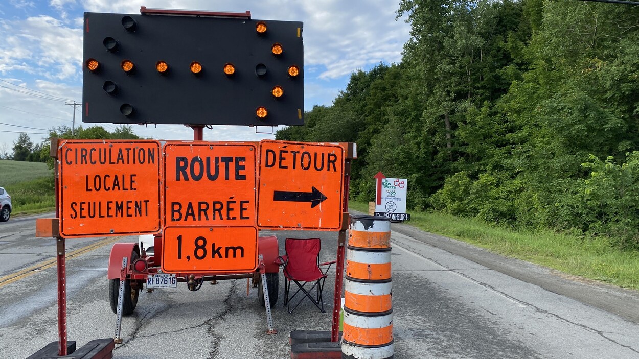 La route 147 est rouverte à Compton | Radio-Canada