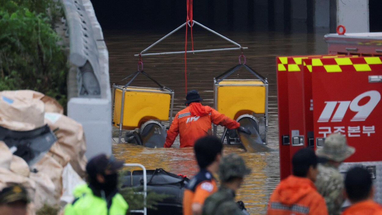 En Corée du Sud, des inondations et des glissements de terrain ont fait ...