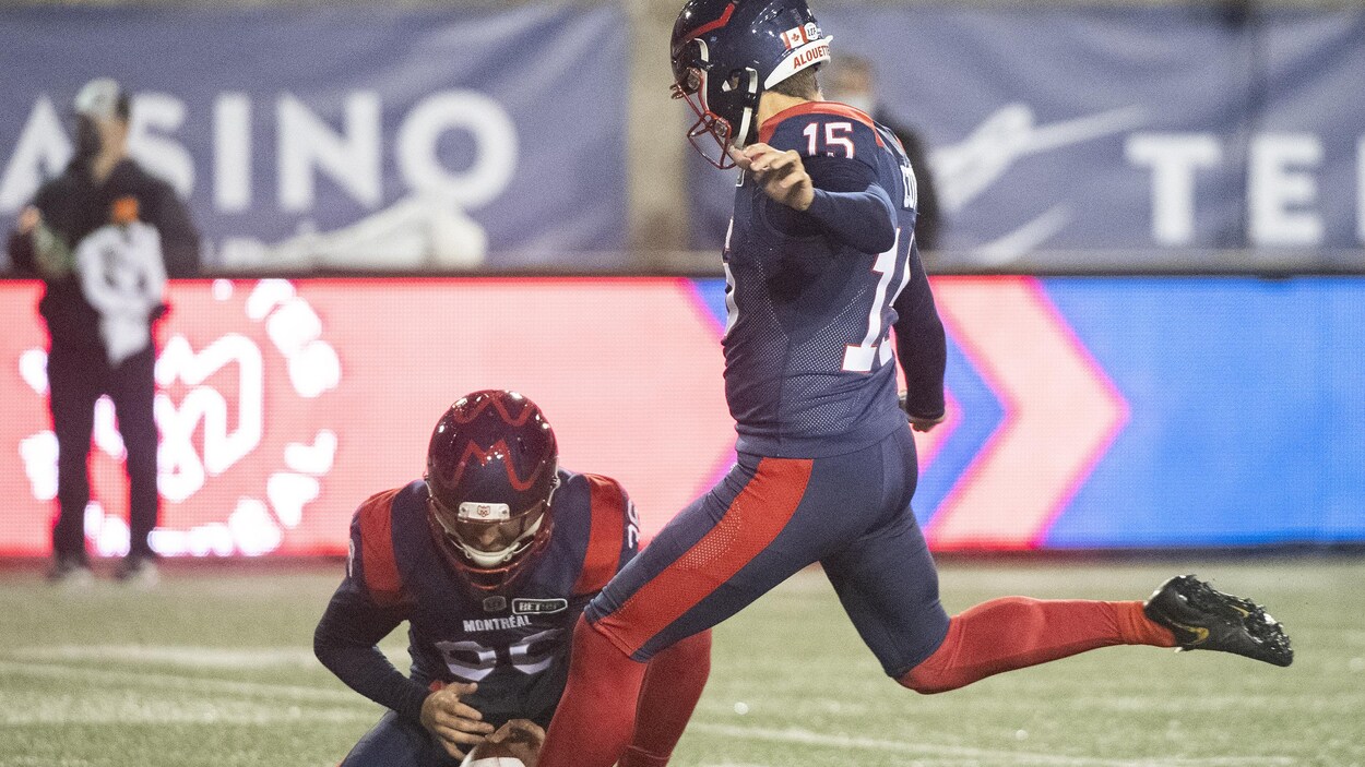 David Côté, botteur des Alouettes et aussi enseignant | Radio-Canada Info