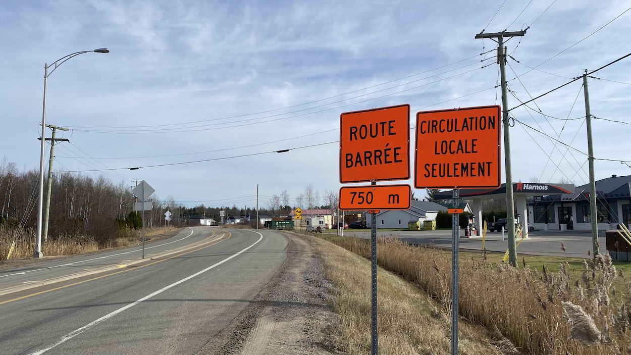 La route 352 rouvrira plus tôt que prévu à Saint-Maurice | Radio-Canada