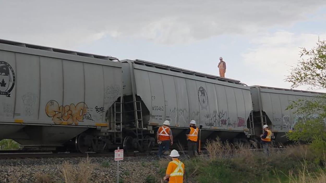 Deuxième déraillement de train à Craven depuis dimanche | Radio-Canada