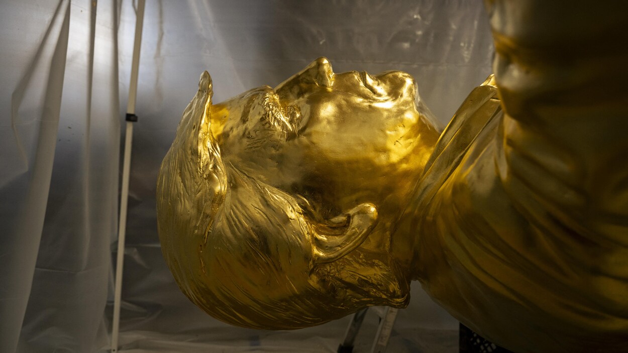 « Don Colossus » : une statue dorée de Trump prend la poussière | En ...