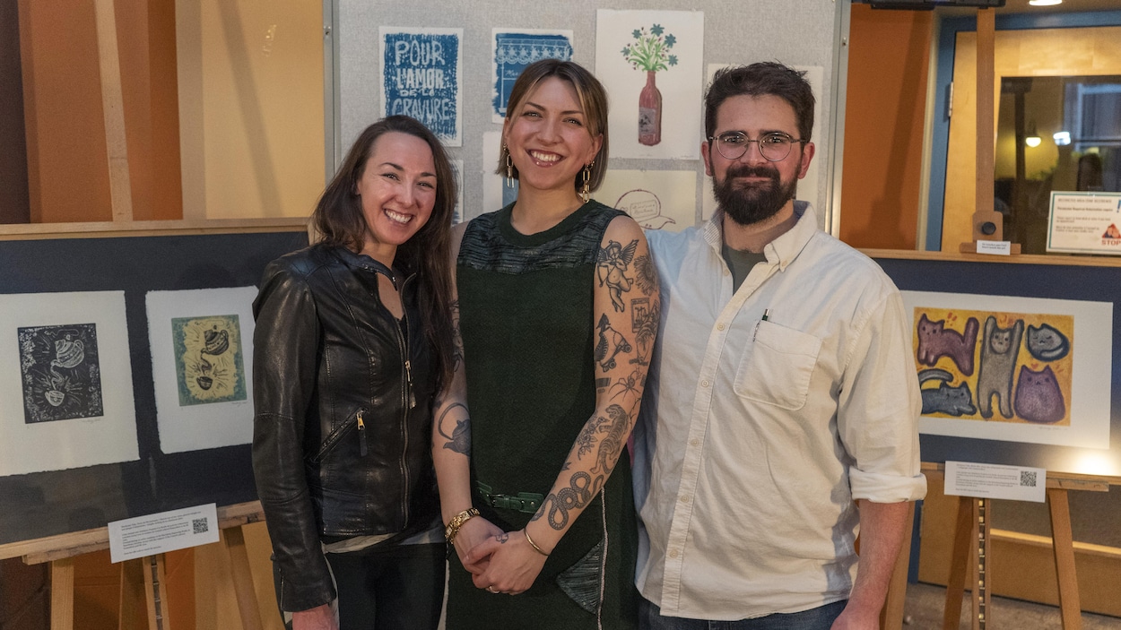 Trois artistes, une soirée et des œuvres qui résonnent | Radio-Canada