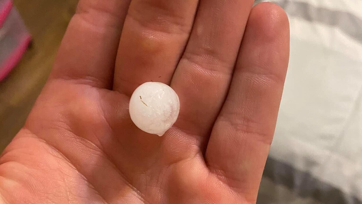 « Je n'ai jamais vu ça » : la grosse grêle en plein été surprend des ...