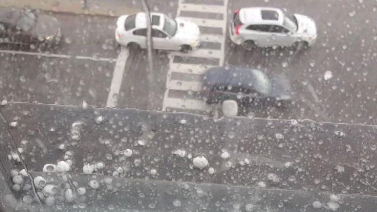 De la grêle tombe un peu partout dans le sud de l’Ontario | Radio-Canada.ca