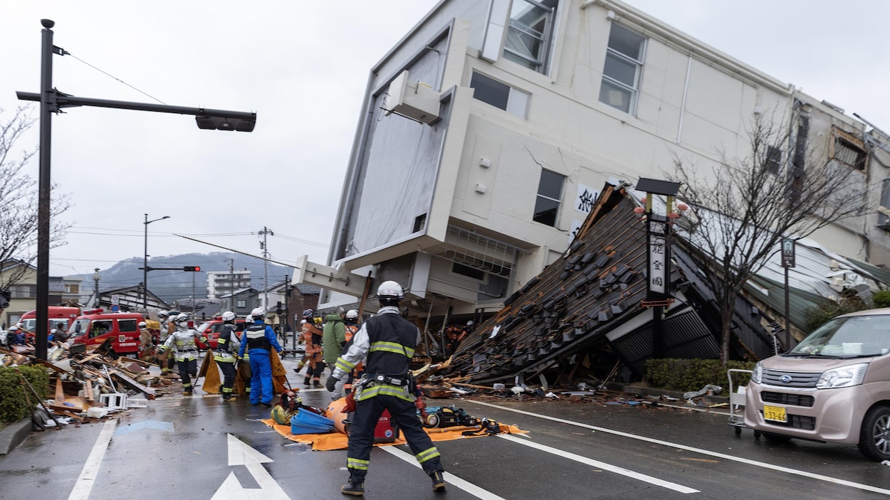 La pluie complique les secours au Japon après le séisme de lundi | Radio-Canada