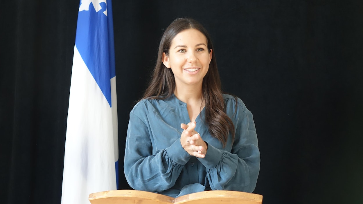 La candidate bloquiste Kristina Michaud veut s'attaquer à la pénurie de ...