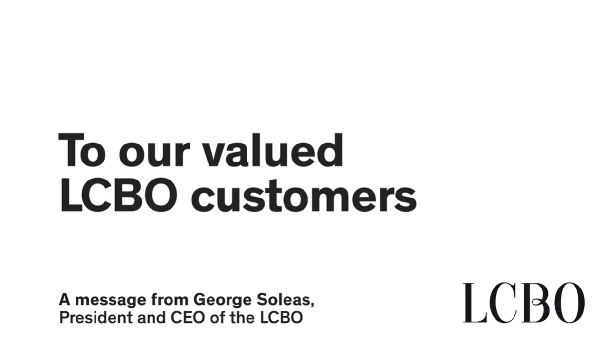 Dans une publicité, le PDG de la LCBO demande au syndicat de revenir négocier | Radio-Canada