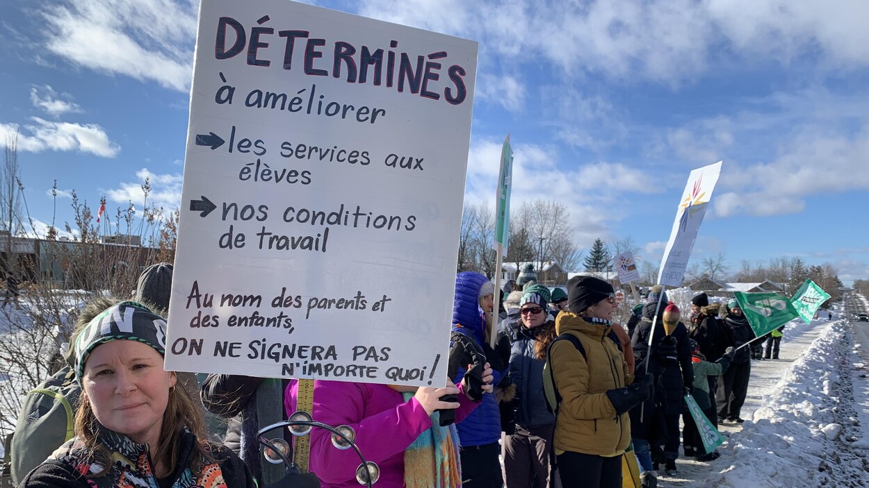 Le Front commun se fait bruyant en Estrie pour sa dernière journée de ...