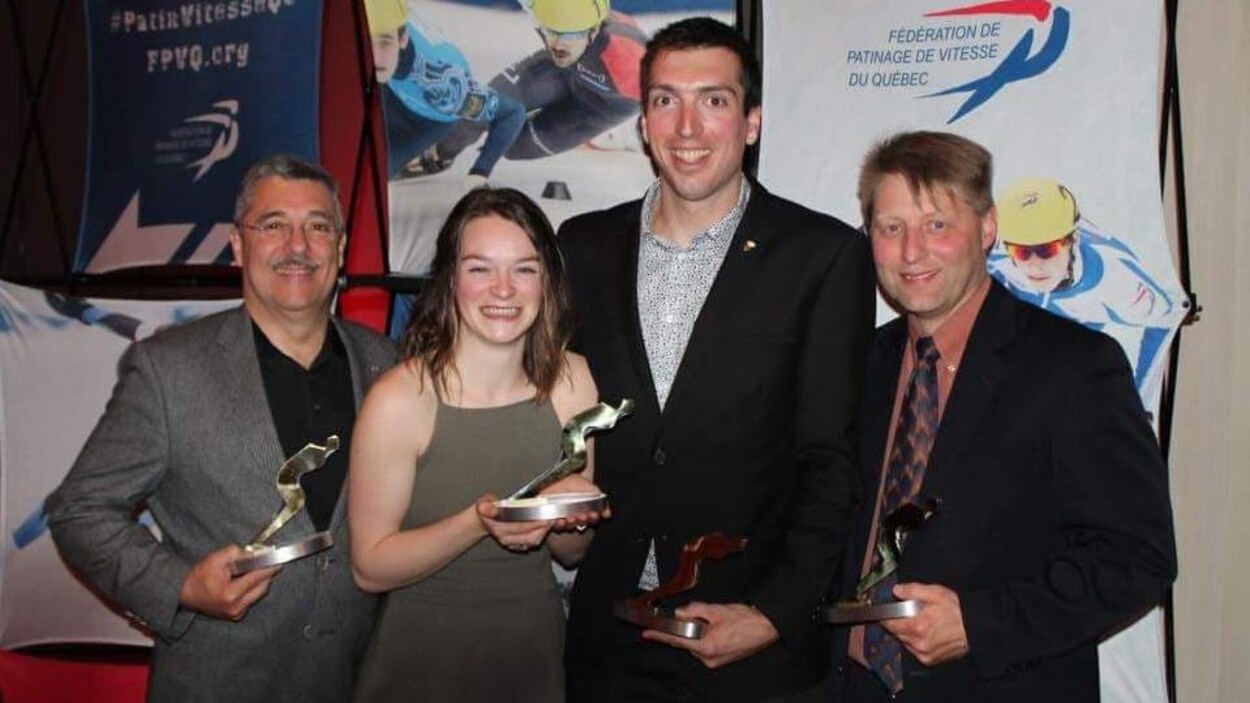 Quatre Sherbrookois honorés en patinage de vitesse | ICI Radio-Canada.ca