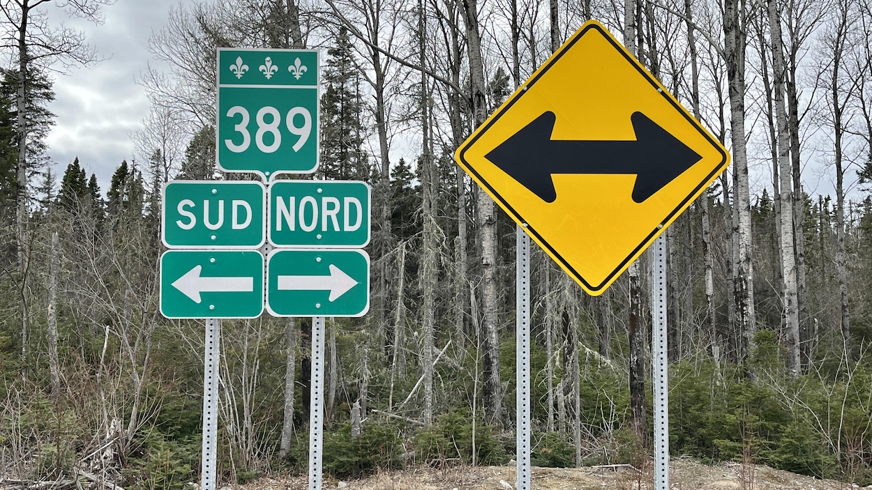 La route 389 rouverte après plusieurs heures de fermeture | Radio-Canada