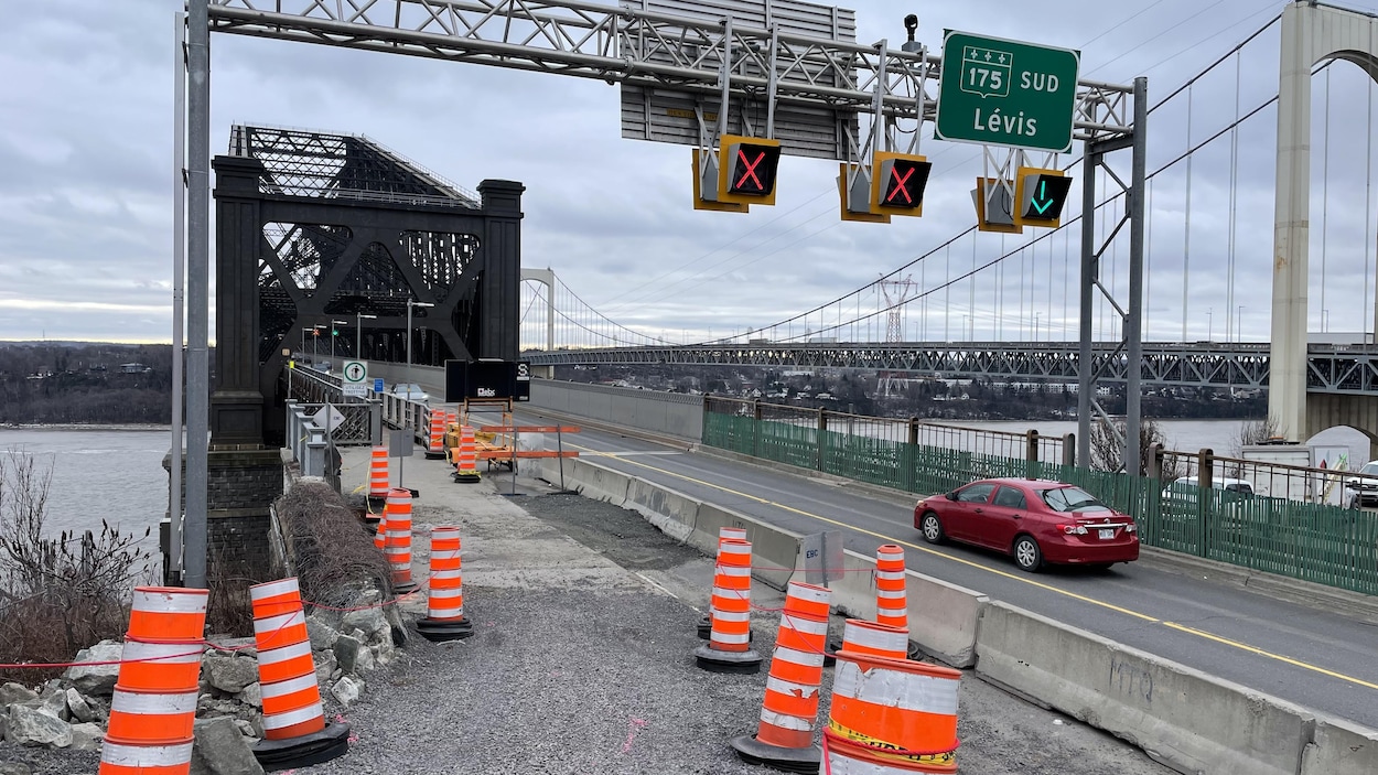 Le pont de Québec fermé de soir et de nuit, en deux temps | Radio-Canada