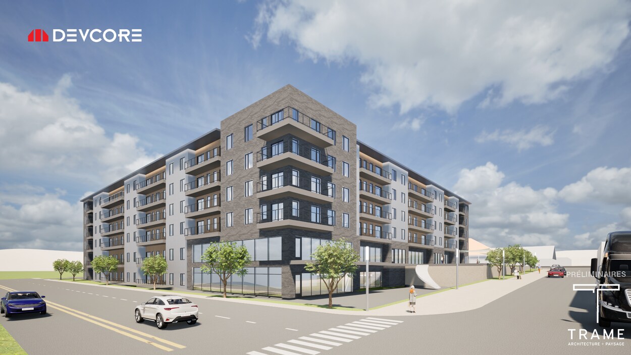 Devcore investit 50 M$ pour construire 140 logements à Amos | Radio-Canada