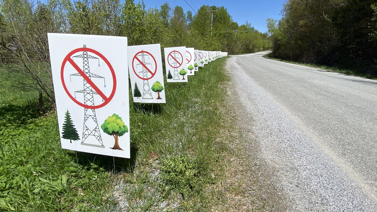 « Vos pylônes, c’est nos vies que vous détruisez » | Radio-Canada