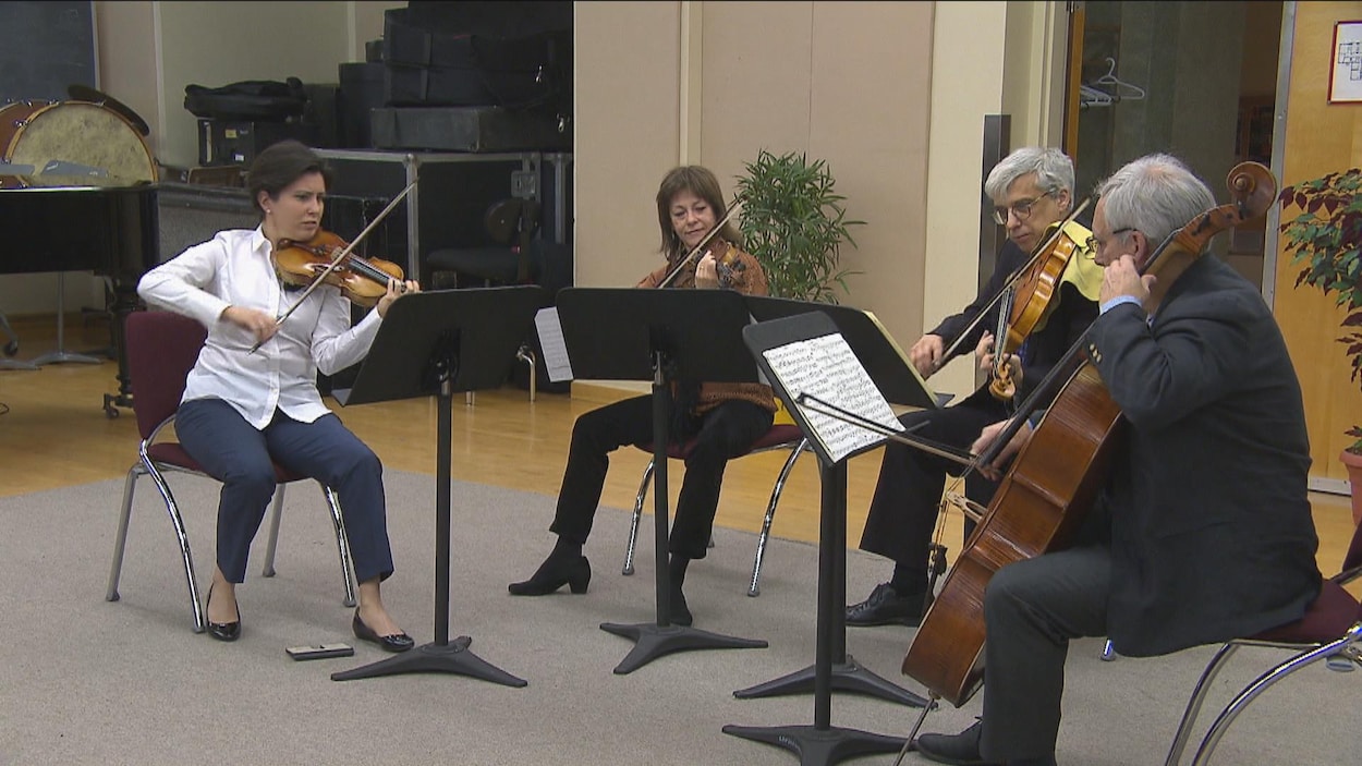 Dernier coup d’archet pour les fondateurs du Quatuor Saguenay | Radio-Canada