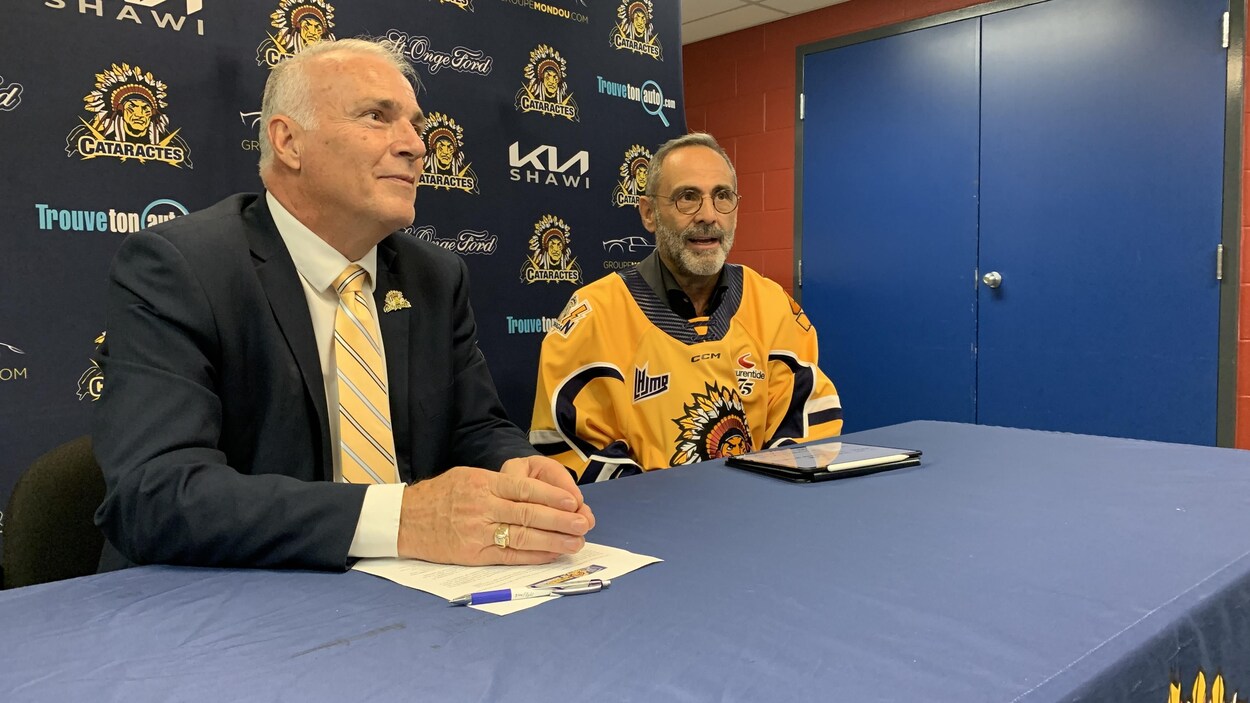 Au tour des Cataractes d’avoir de la publicité sur leur chandail ...