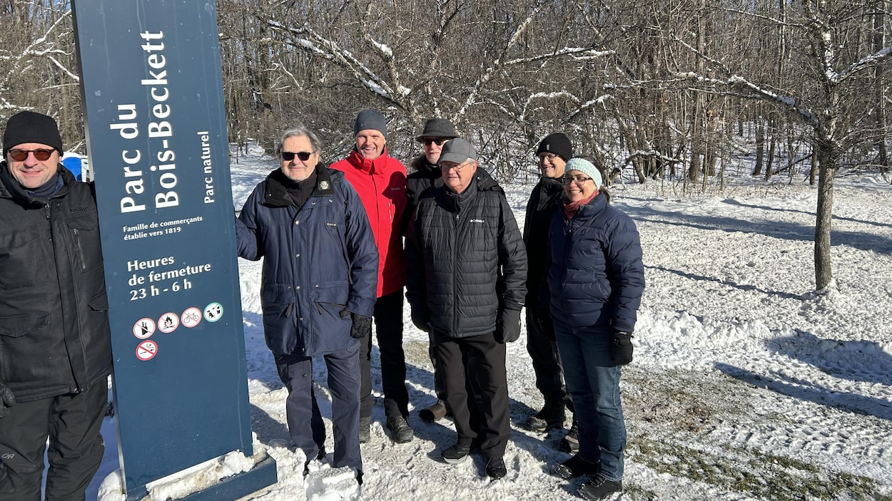 5 km de sentiers supplémentaires au Bois-Beckett inaugurés | Radio-Canada