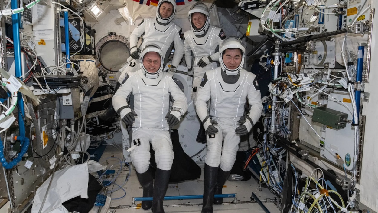 NASA : quatre astronautes rapatriés mercredi après-midi | Radio-Canada