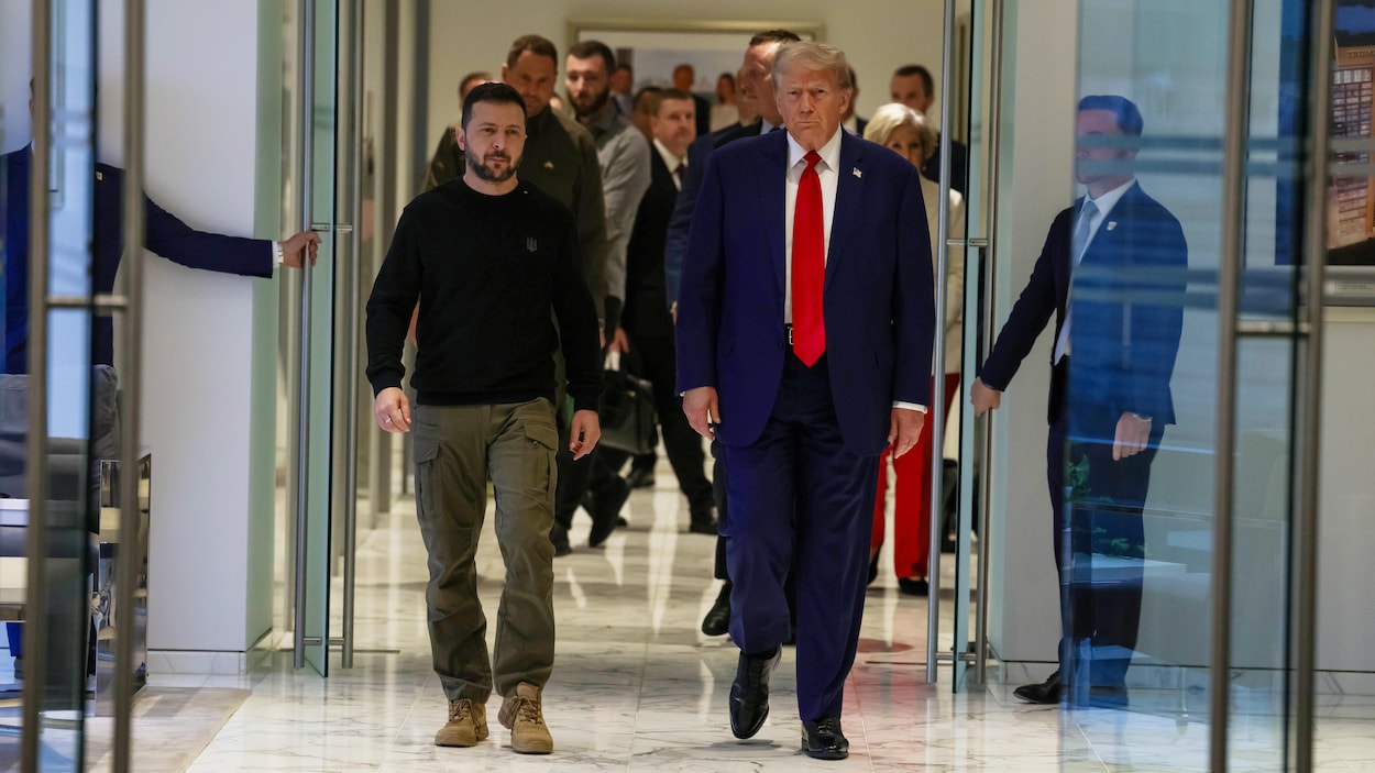 Trump s’engage à « résoudre » la guerre en Ukraine après une rencontre avec Zelensky | Radio-Canada