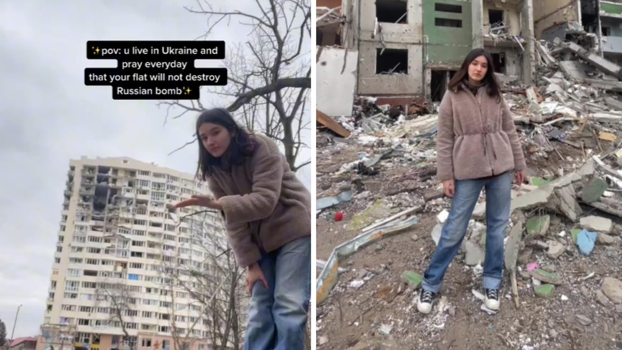 La guerre en Ukraine, entre tragédie et humour sur TikTok | Radio-Canada.ca